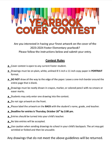Yearbook Cover Contest | Foster Elementary School